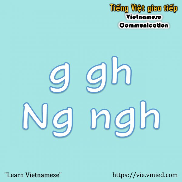 BÀI 11. ÂM VÀ CHỮ G-GH-NG-NGH - Sounds & letters G-GH-NG-NGH - 1 - Speaking and Writing ...